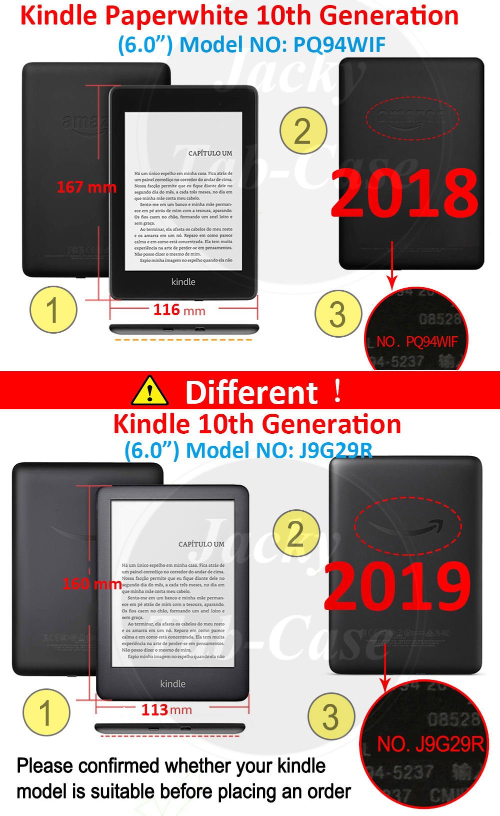 For Kindle 10th Generation /Paperwhite 4 (10th Gen) KPW4 6" Fashion ...