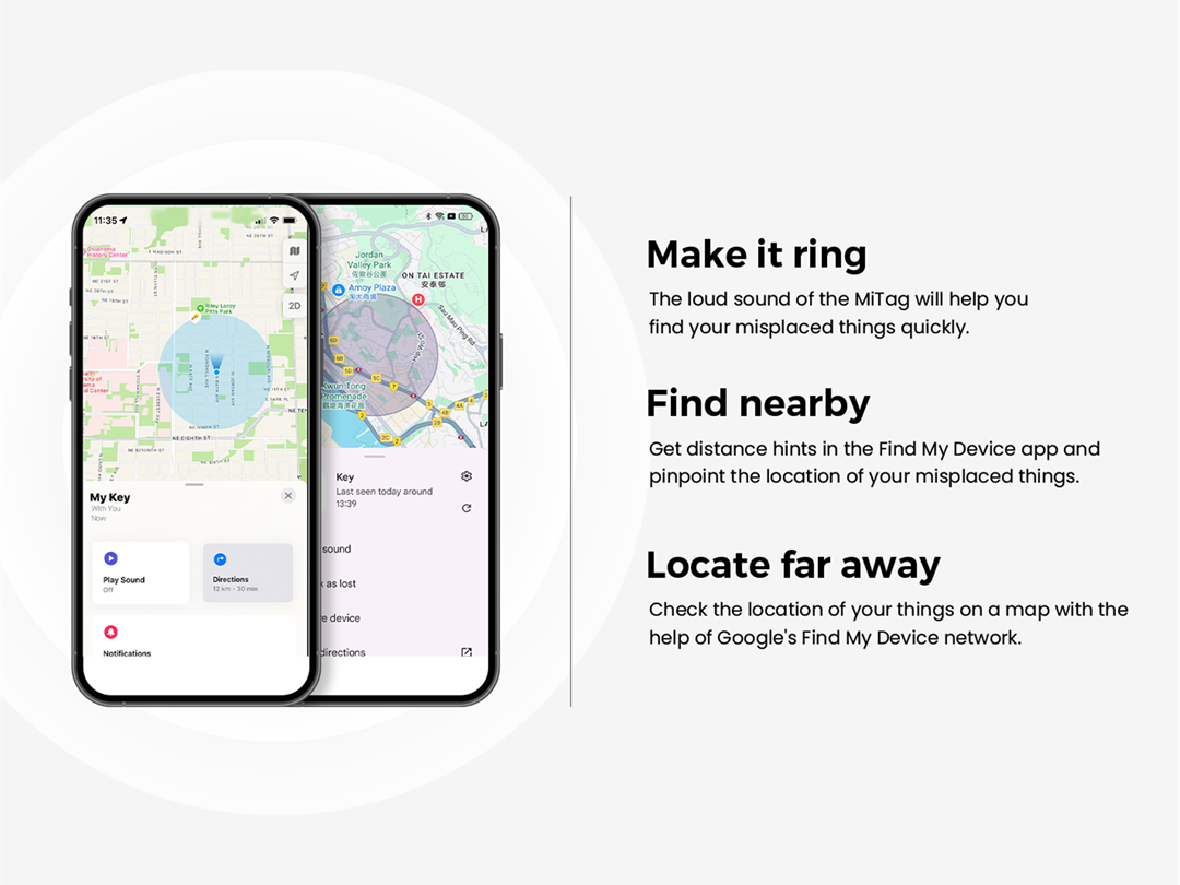 MiLi MiTag (Use together with iOS & Android) Go GPS Bluetooth Tracker Finder Global GPS Tracking ...