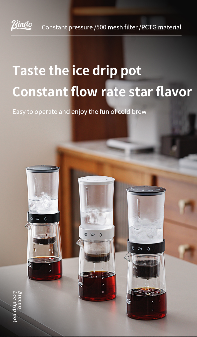 Bincoo Ice Drop Coffee Pot Hand Brewed Coffee Cold Brew Pot Ice Drip ...