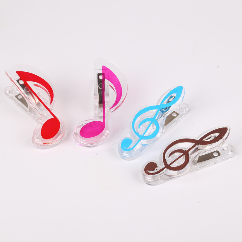1pc Creative Music Note Shaped File Clamp Music Book Paper Sheet ...