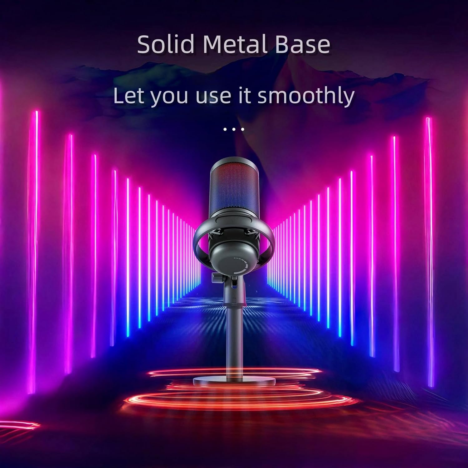 ME6S USB Microphone RGB MIC Gaming Condenser Microphone 24bit/192khz ...