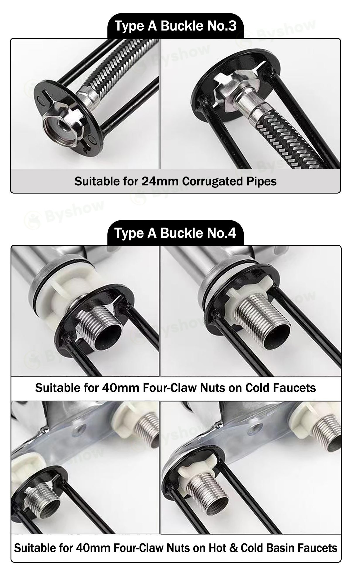【Byshow】11 in 1 High Carbon Steel Faucet Wrench Multi Functional Sink ...