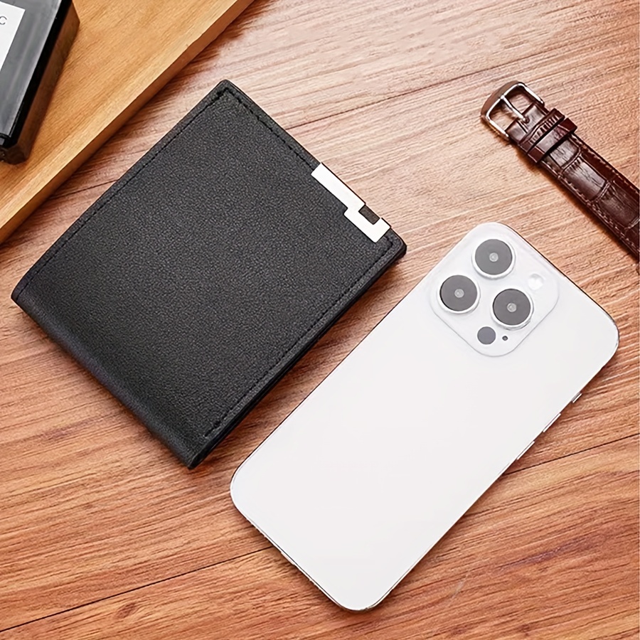 Men's Minimalist Wallet Business Wallet With Card Slots Large Capacity ...