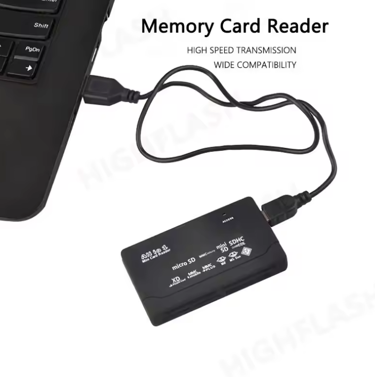 All In One Memory Card Reader For USB External Mini SDHC M2 MMC XD CF ...