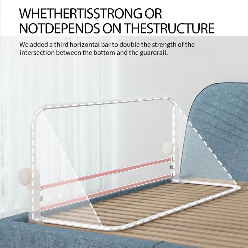 Baby Bed Fence with Vertical Lift Bed Guard Fence Safety Fence For Kids ...