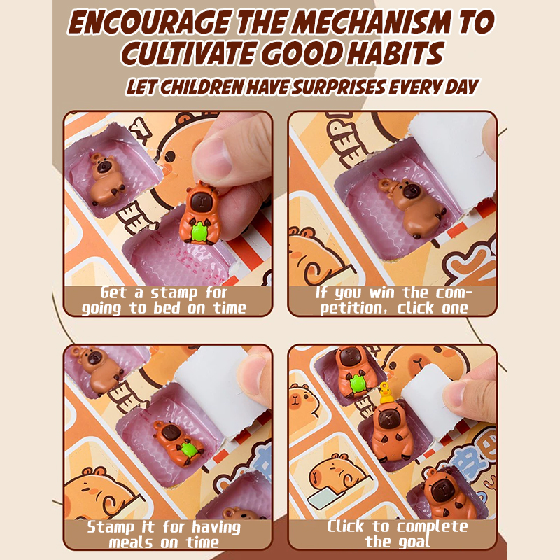 【Johor Stock】Capybara 40 Holes Blind Box Toys For Kids Keychain ...