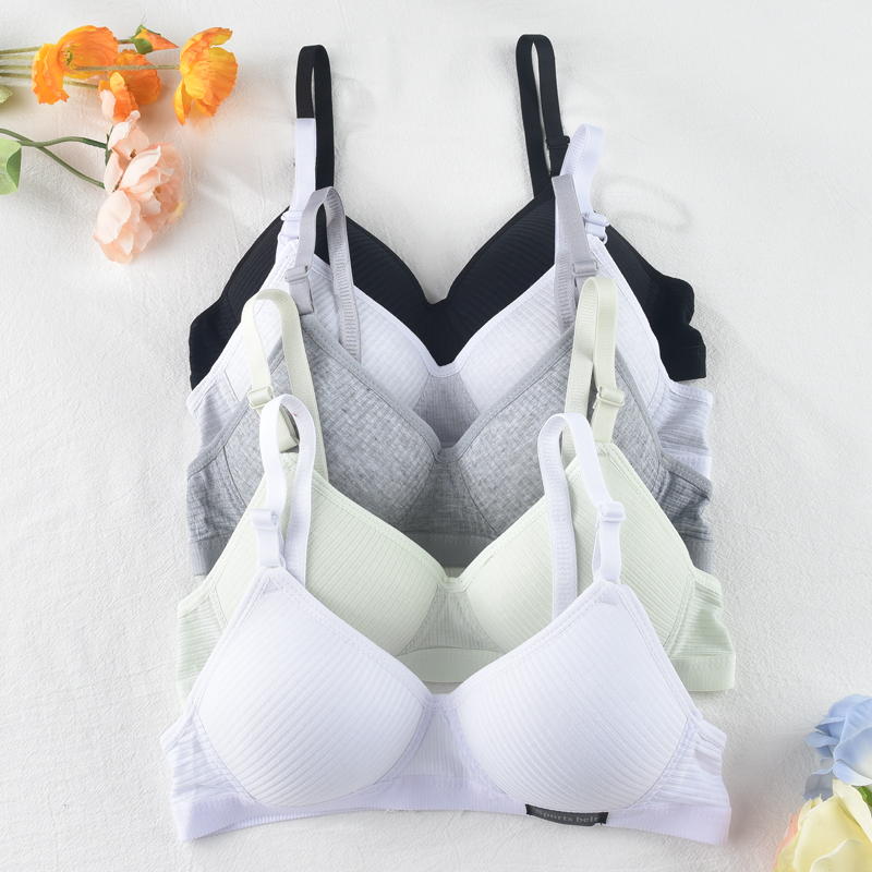 2025 Sexy Push-Up Bra - Wireless Cotton Bralette for Teens (32A-38B, 5 ...