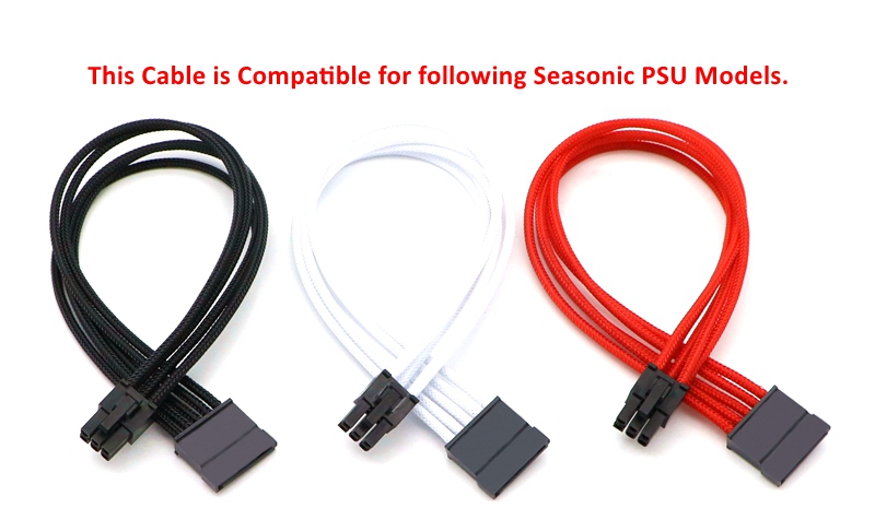 Custom Sleeved Modular PSU 6Pin to Sata 15Pin Power Adapter Cable for ...