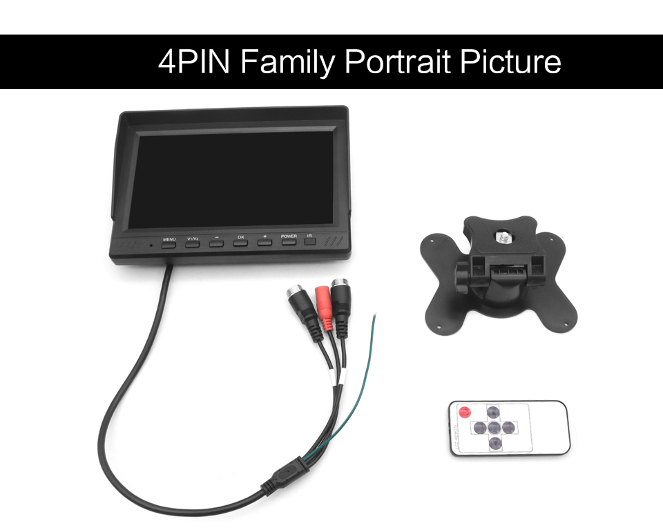 Smartour 7 INCH Screen AHD/CVBS 1080P Car Monitor LCD Display for ...