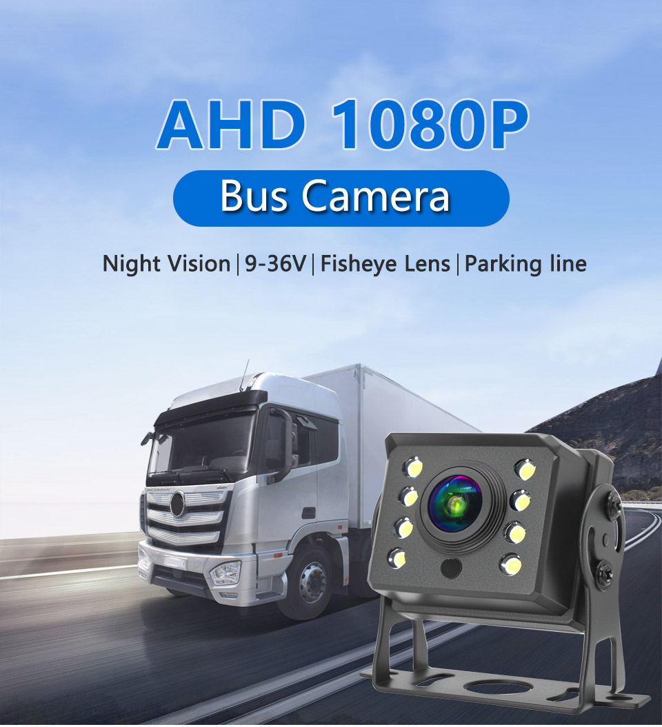 Truck Backup Camera 4Pin/AV Led Night Vision Heavy Duty Rear View ...