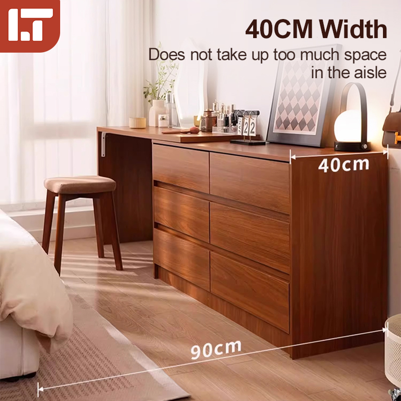 Dressing Table Meja Solek Vanity Table Makeup Table With LED Mirror L ...