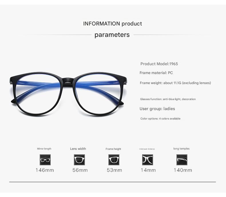 Stylish Vintage Round Sunglasses – Blue Light Blocker Oversized Frame ...