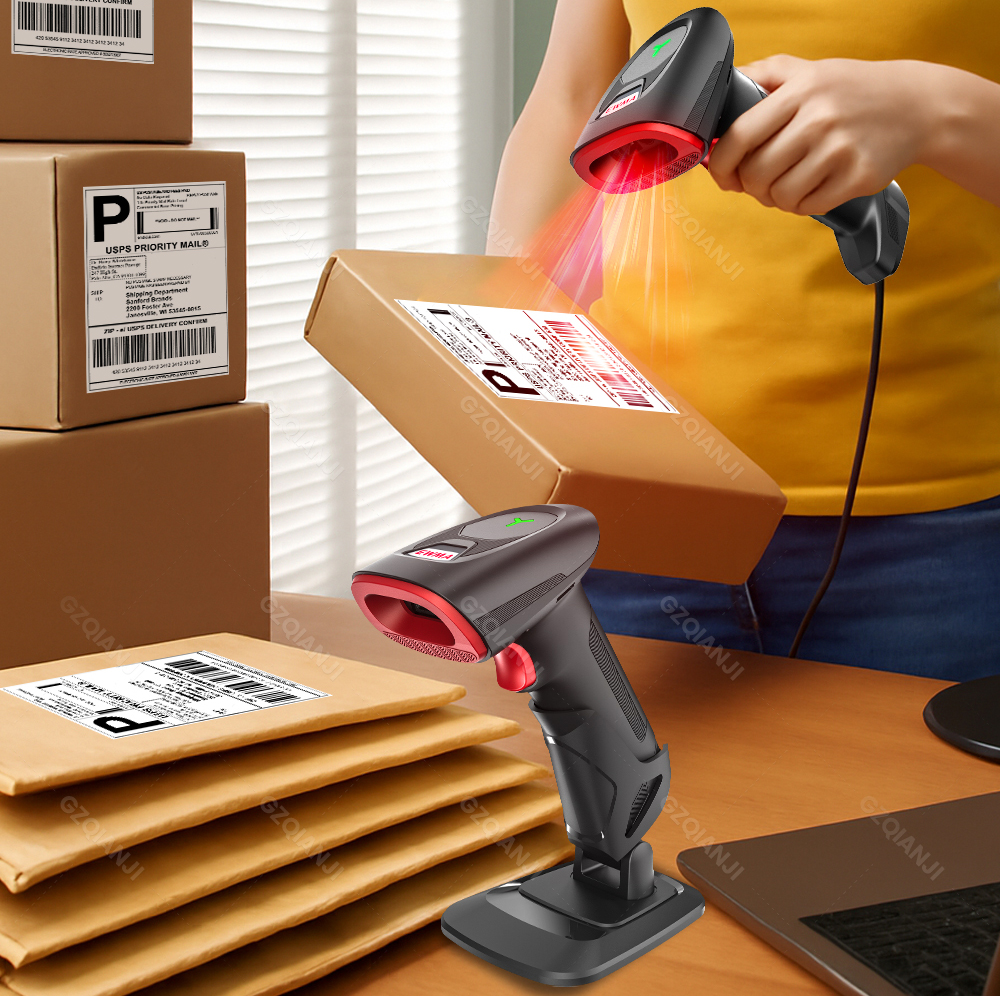 Handheld Barcode Scanner QR Code 1D/2D Wireless Bluetooth Barcode ...