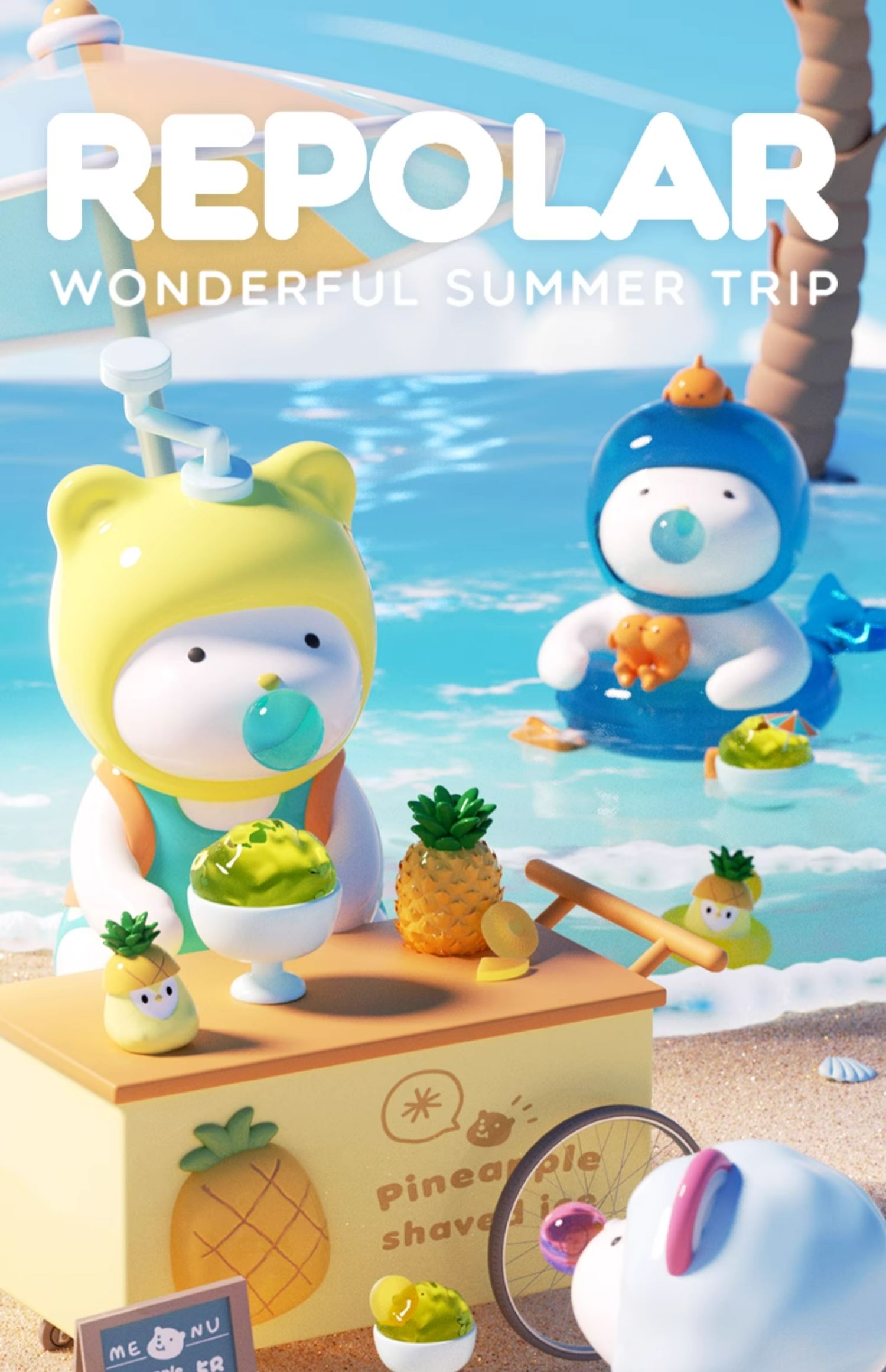 FINDING UNICORN Official REPOLAR WONDERFUL SUMMER TRIP Series Blind Box ...