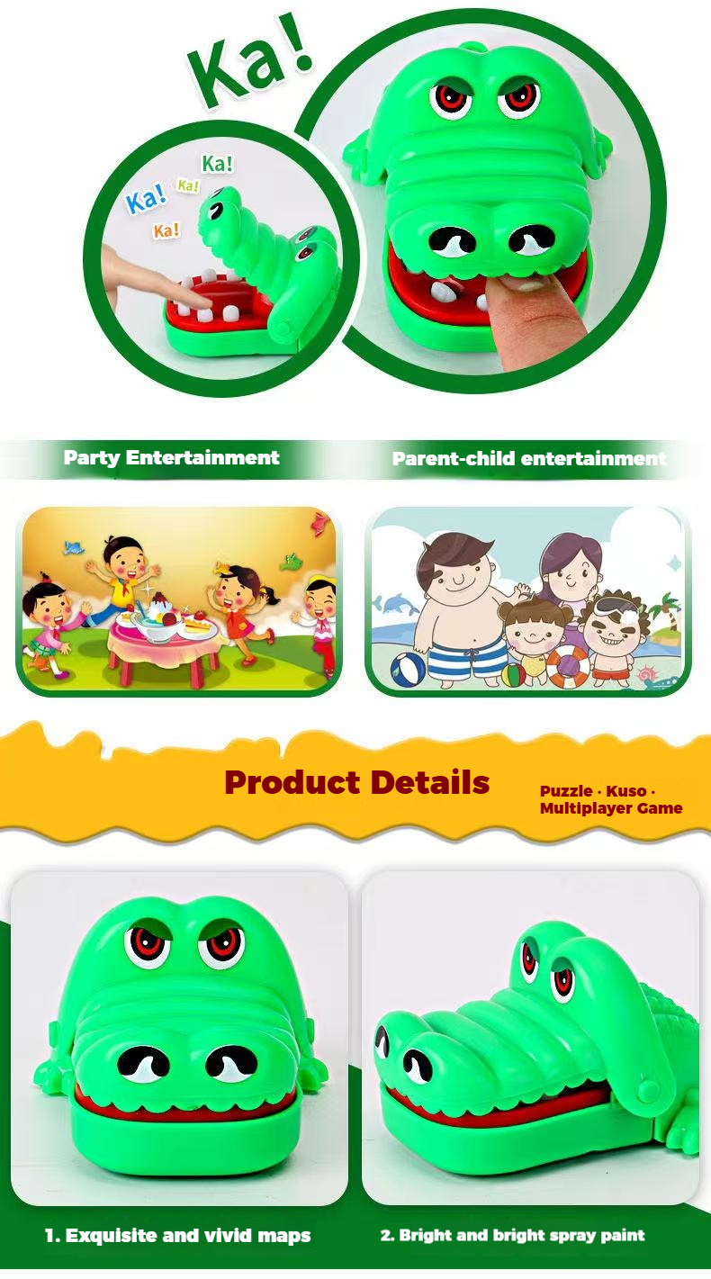 alligator bite finger toy game children's game prank | Shopee Malaysia