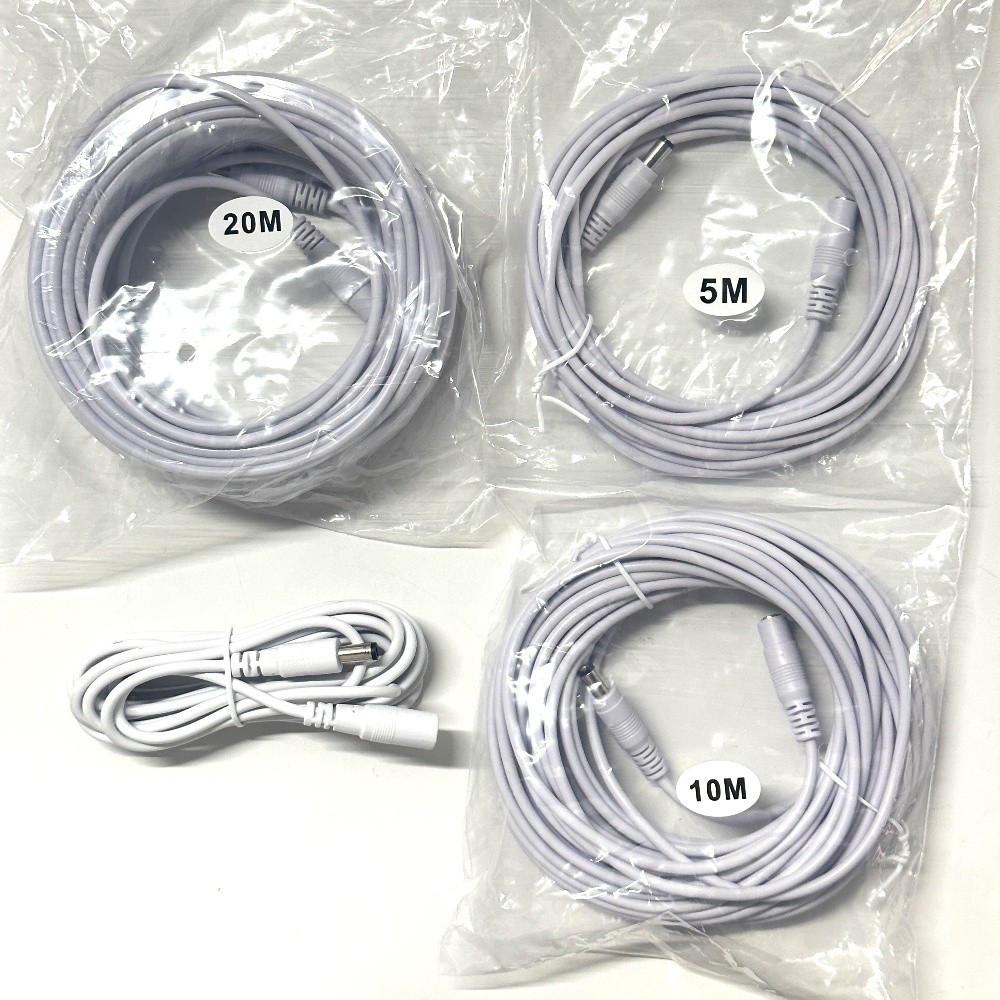 1 Piece DC 12V Power Adapter Extension Cable 3M/5M/10M/20M 5.5*2.1mm ...