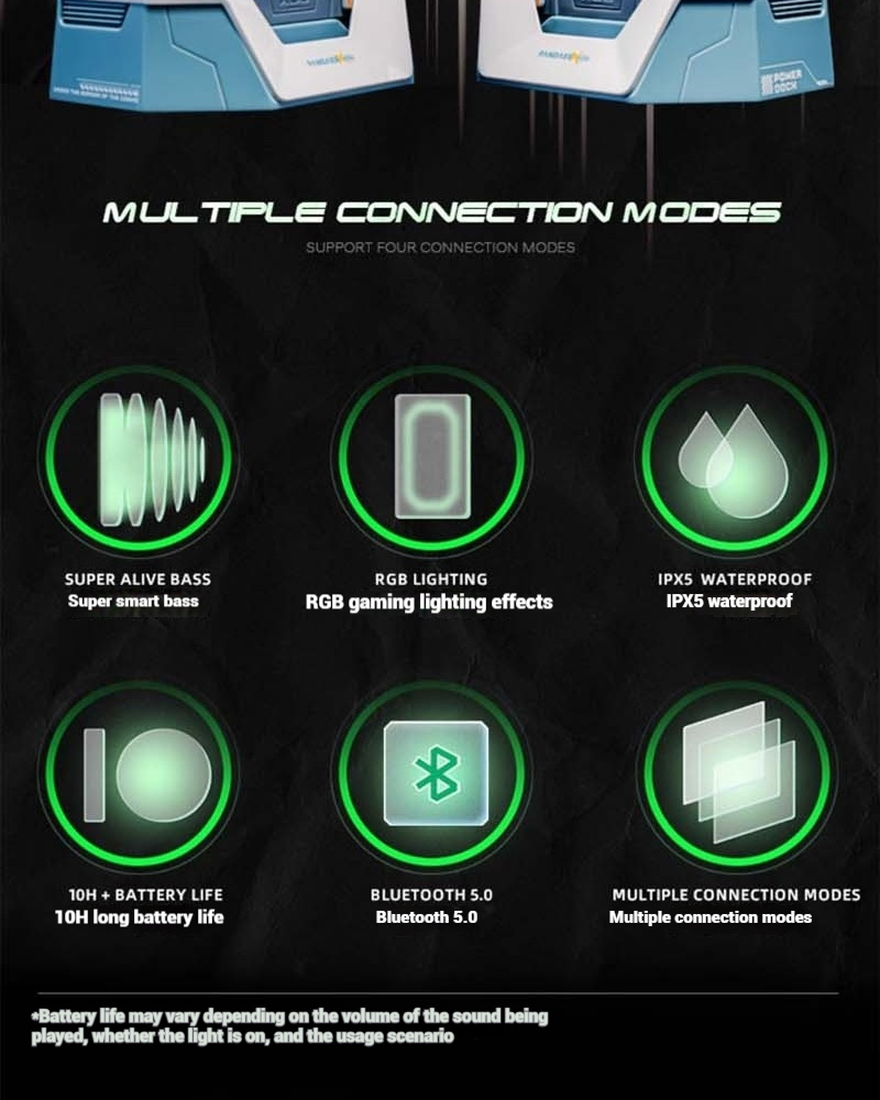 XOG/MUZEN HW-H1 Mechanical Optical Domain Shell Bluetooth Audio ...