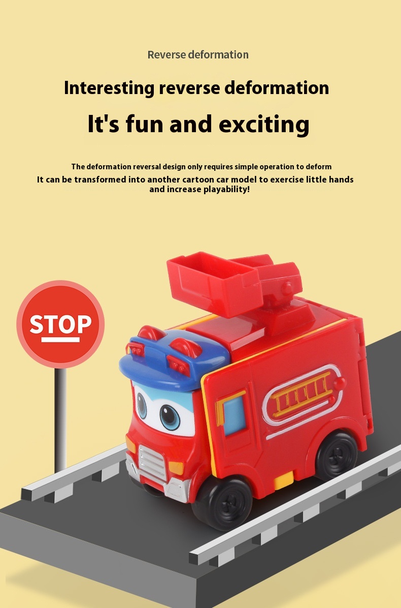 Children Goethe Variety School Bus Double-Sided Reverse Flip ...