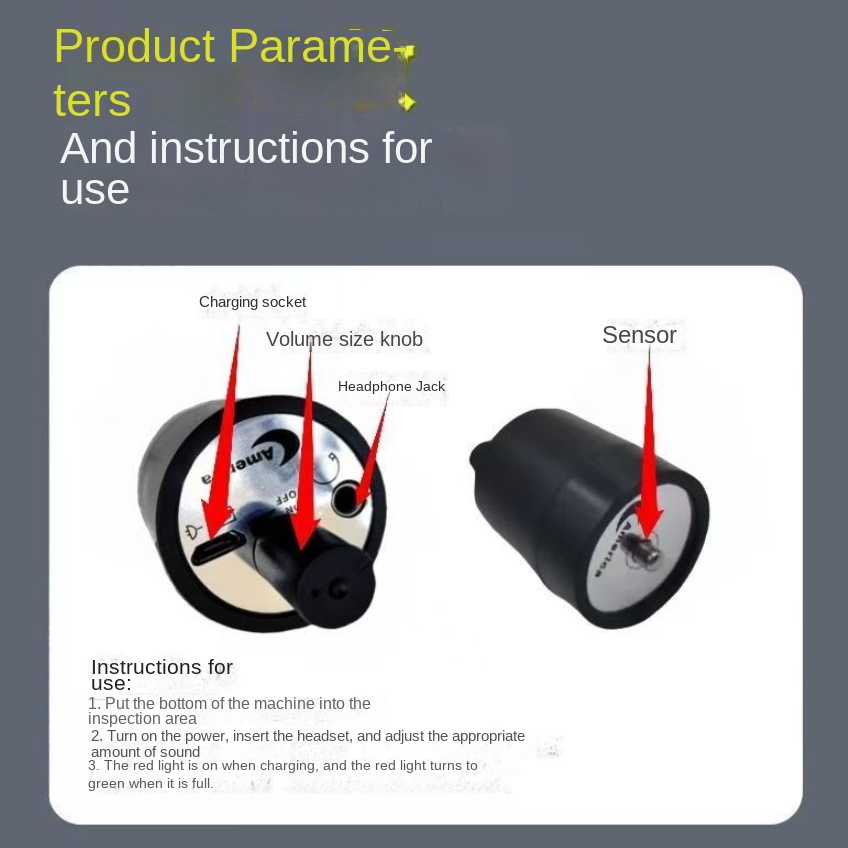 High-Level Leak Detector, Professional Wall Scanner with Sound ...