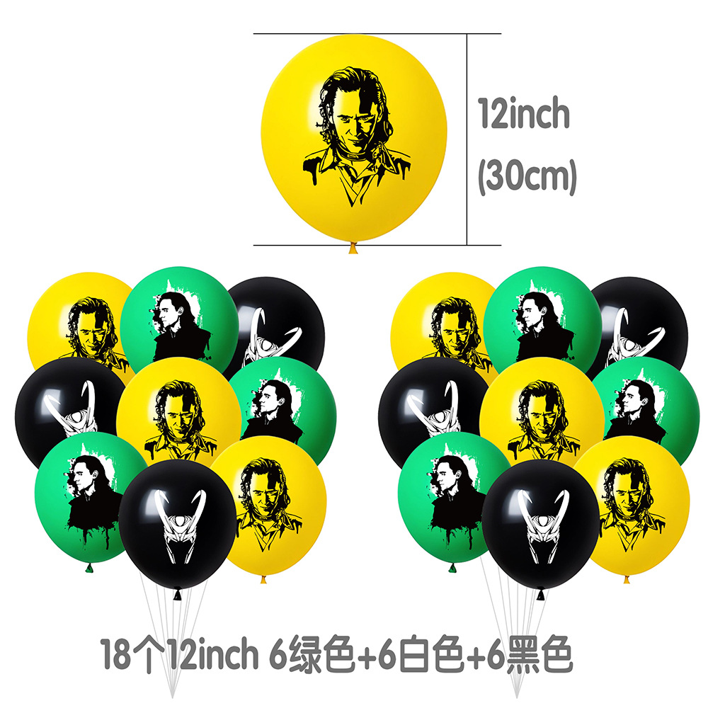 Marvel Movie Loki Themed Birthday Party Decoration Birthday Banner Cake ...