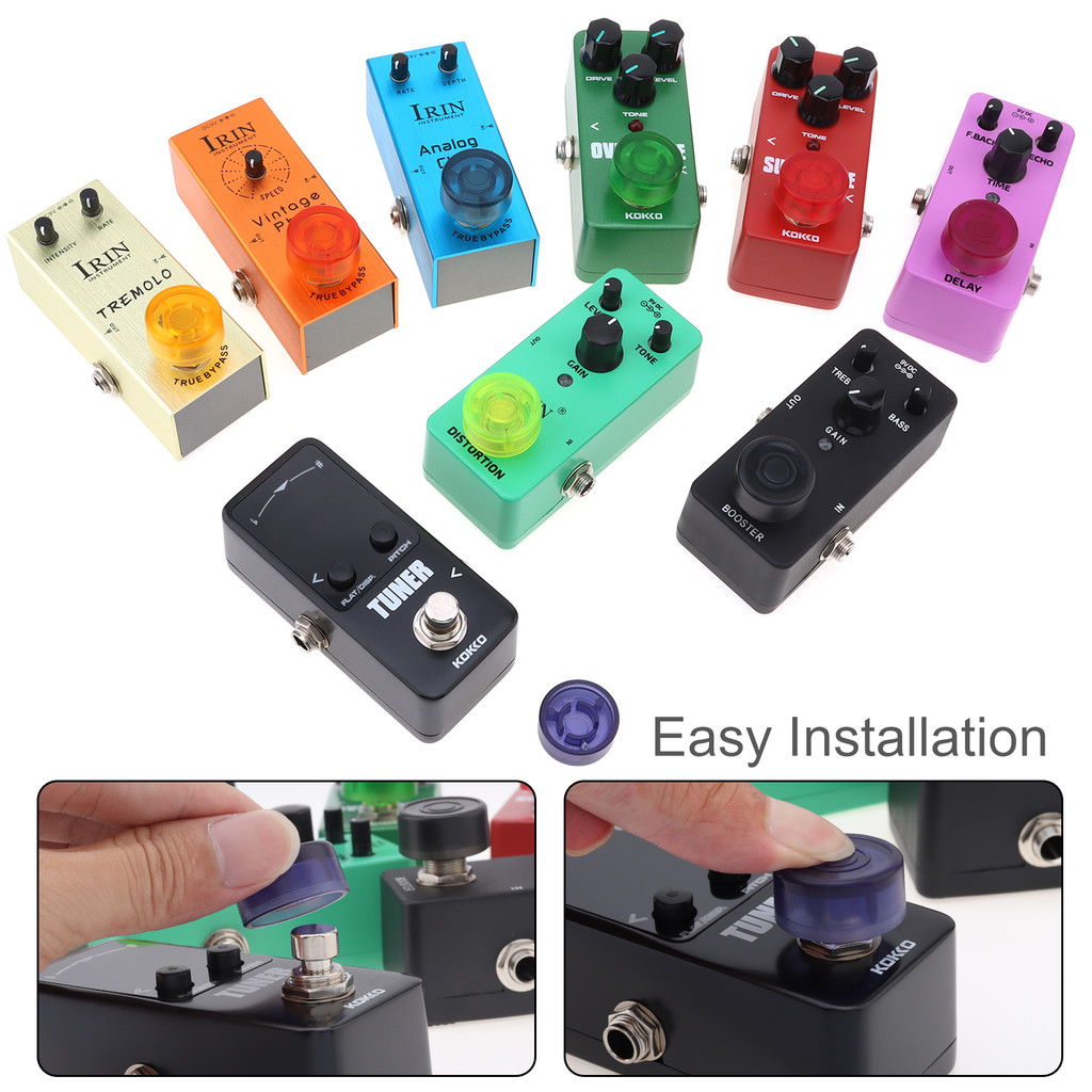 MultiColor Footswitch Topper Guitar Pedal Topper Pedal Button Caps ...