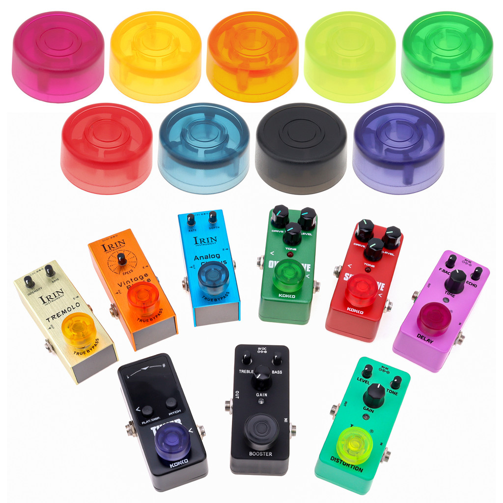 MultiColor Footswitch Topper Guitar Pedal Topper Pedal Button Caps ...