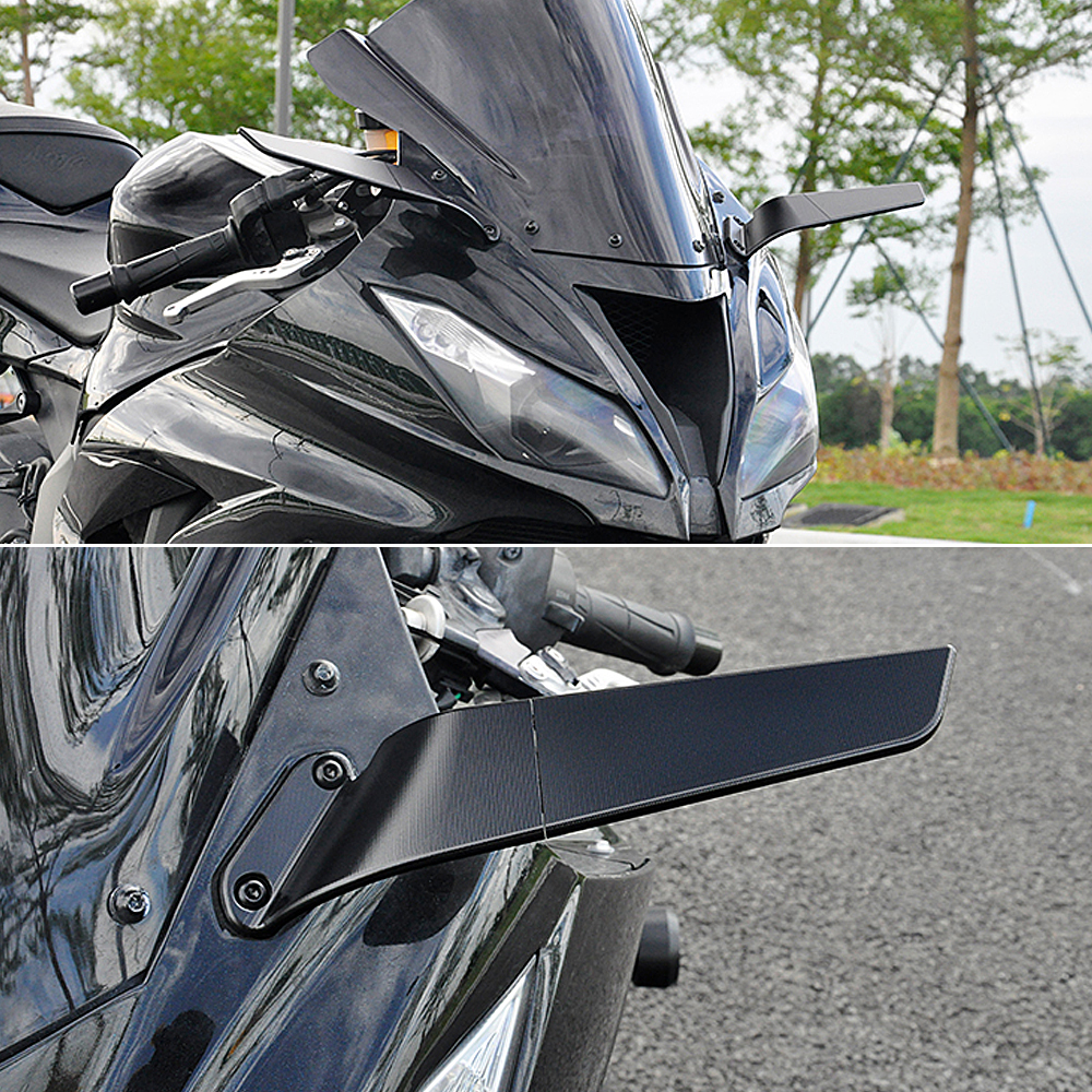 Motorcycle Aaccessories Black Rear Mirrors Side View Mirrors Rearview ...