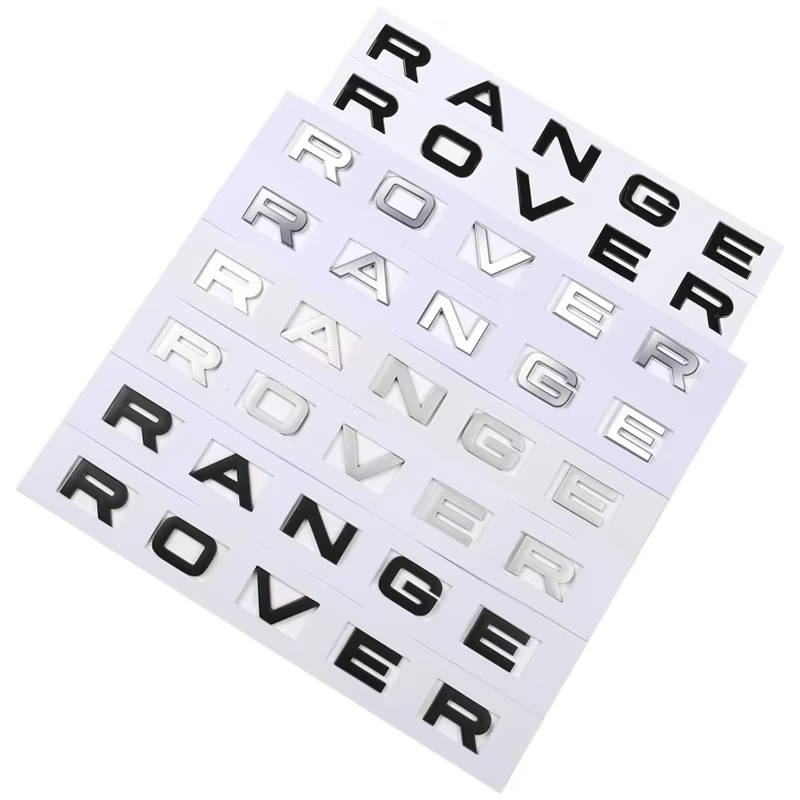 3D ABS Logo Range Rover Emblem Letters Car Hood Badge Bonnet Sticker ...