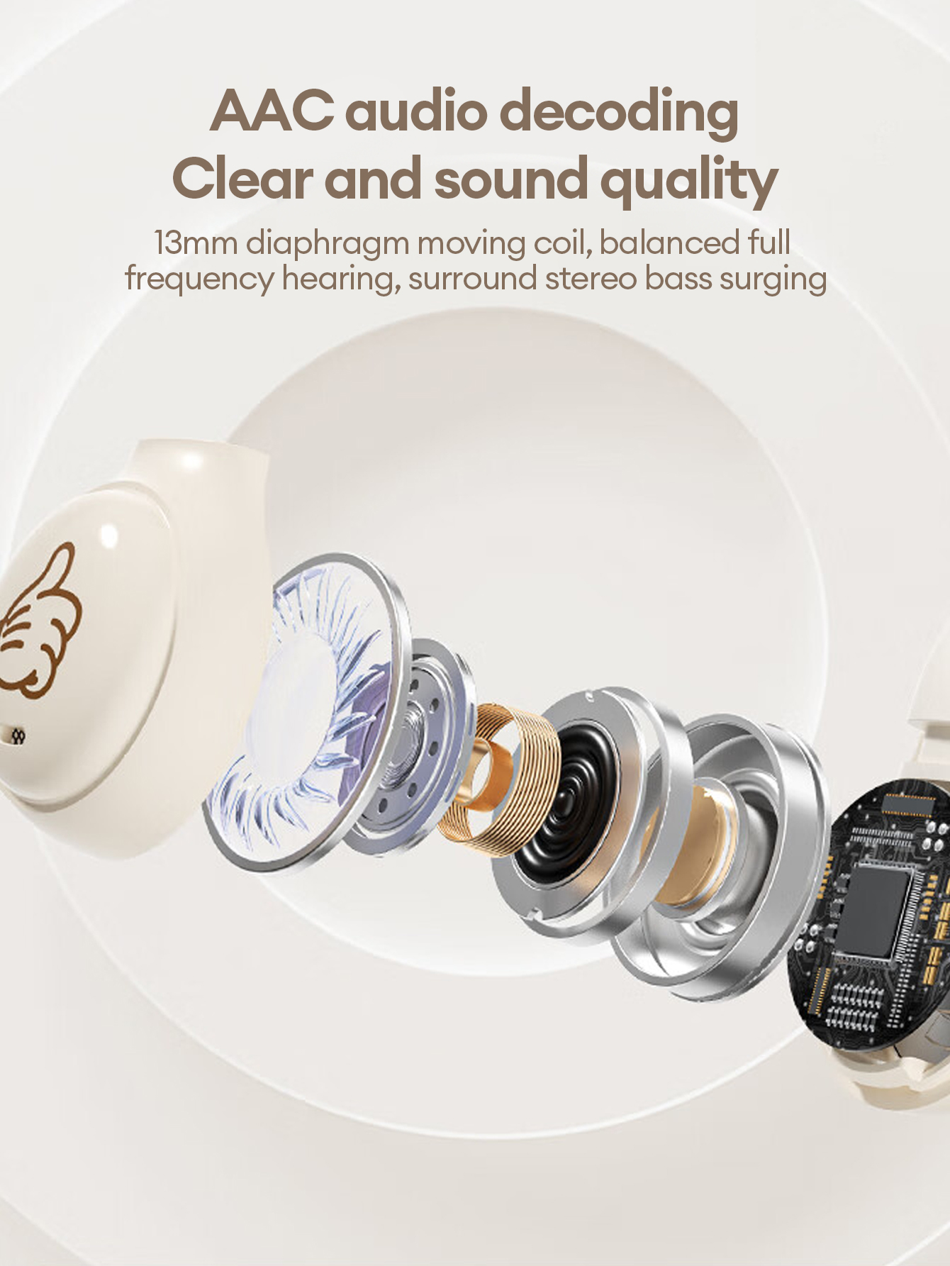 Disney DN12 Bluetooth Earphone Low Delay Smart Touch HIFI Sound Quality ...