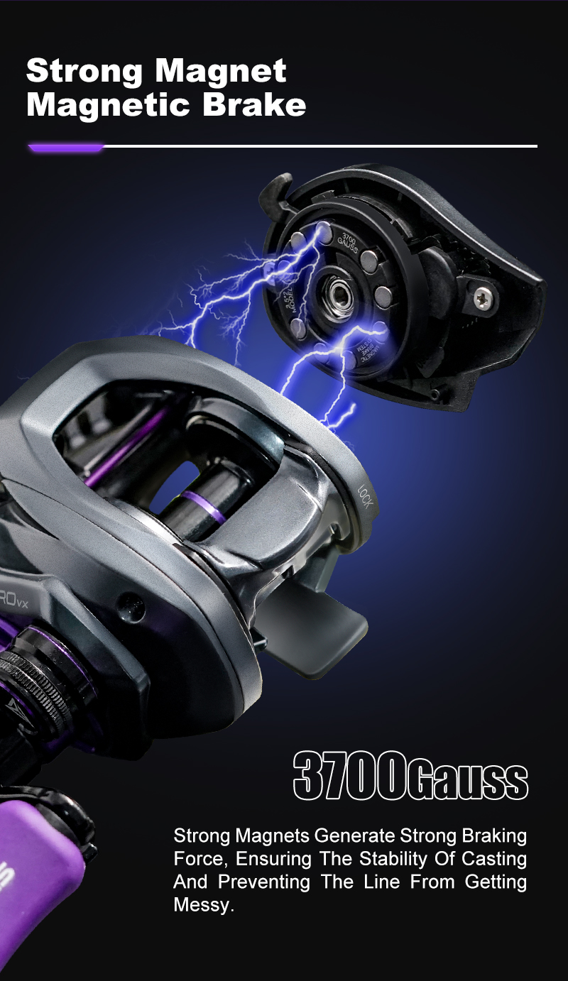 Seasir ZERO-VX 133g BFS Baitcasting Fishing Reel Ultralight 7.6:1 High Speed Gear Ratio 6+1BB ...