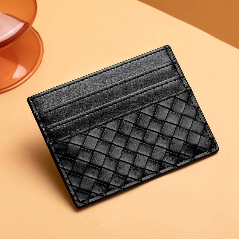 Portable ID Card Cover Double -sided Card Box Ultra -thin Woven Card ...