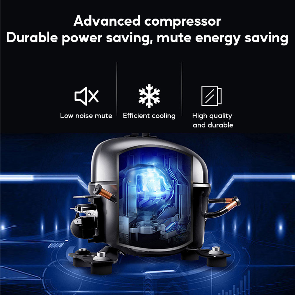 HOMEFUN Freezer Inverter Chest Freezer Refrigerator Mini Freezer ...