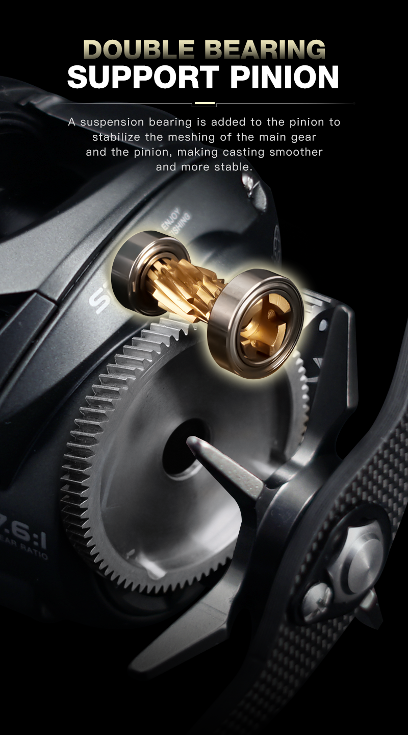 Seasir Cast Pro 145g Metal Frame 2 Ceramic Bearings Baitcasting Fishing Reel BFS Ultralight ...