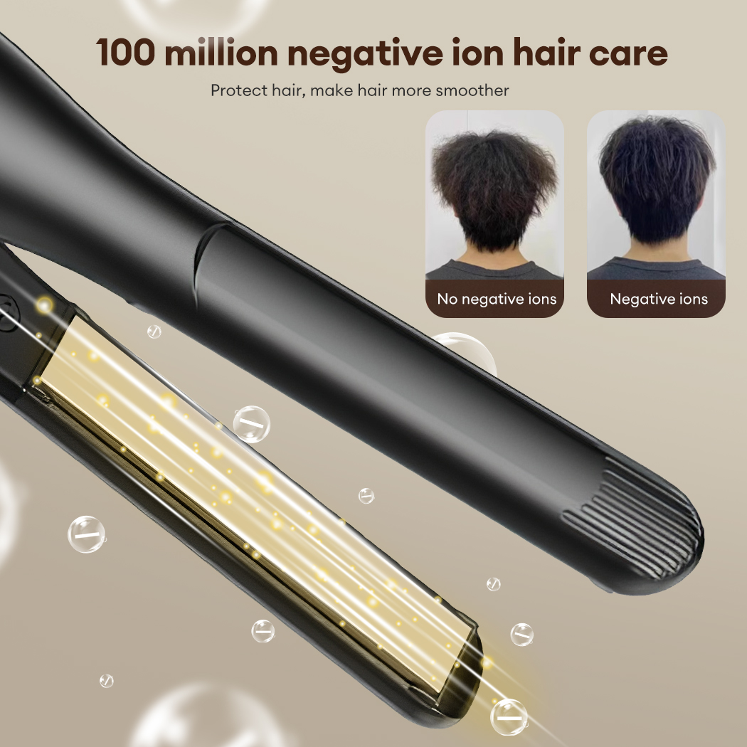 CkeyiN 2 in 1 13mm Mini Hair Straightener Man Hair Curler Men Iron Hair ...
