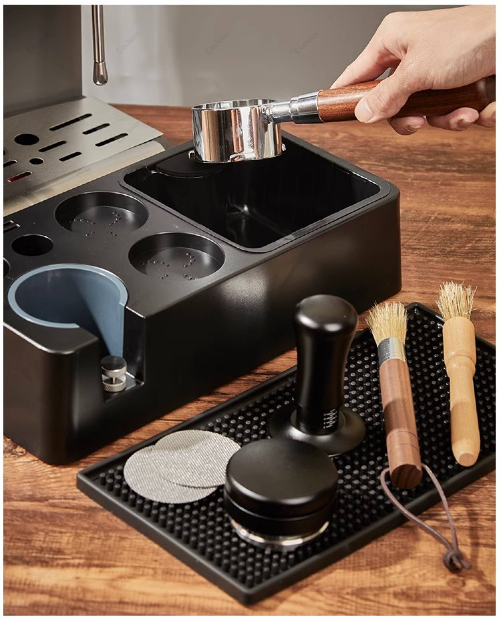 COCIOUS Barista Tools Non-Slip Muti-function Coffee Distributor ...