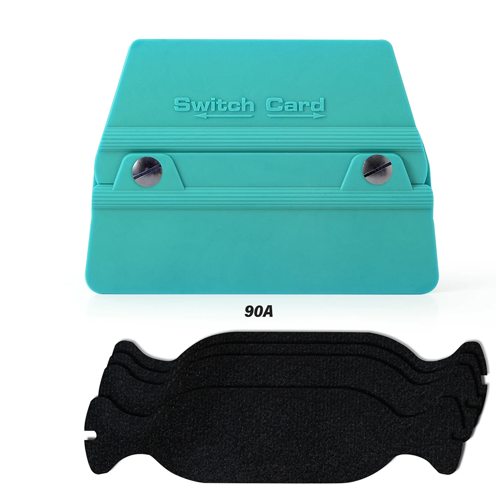 1/4PCS Carbon Fiber Wrap Squeegee With Buffer Felt Non-Scratch Car Wash ...