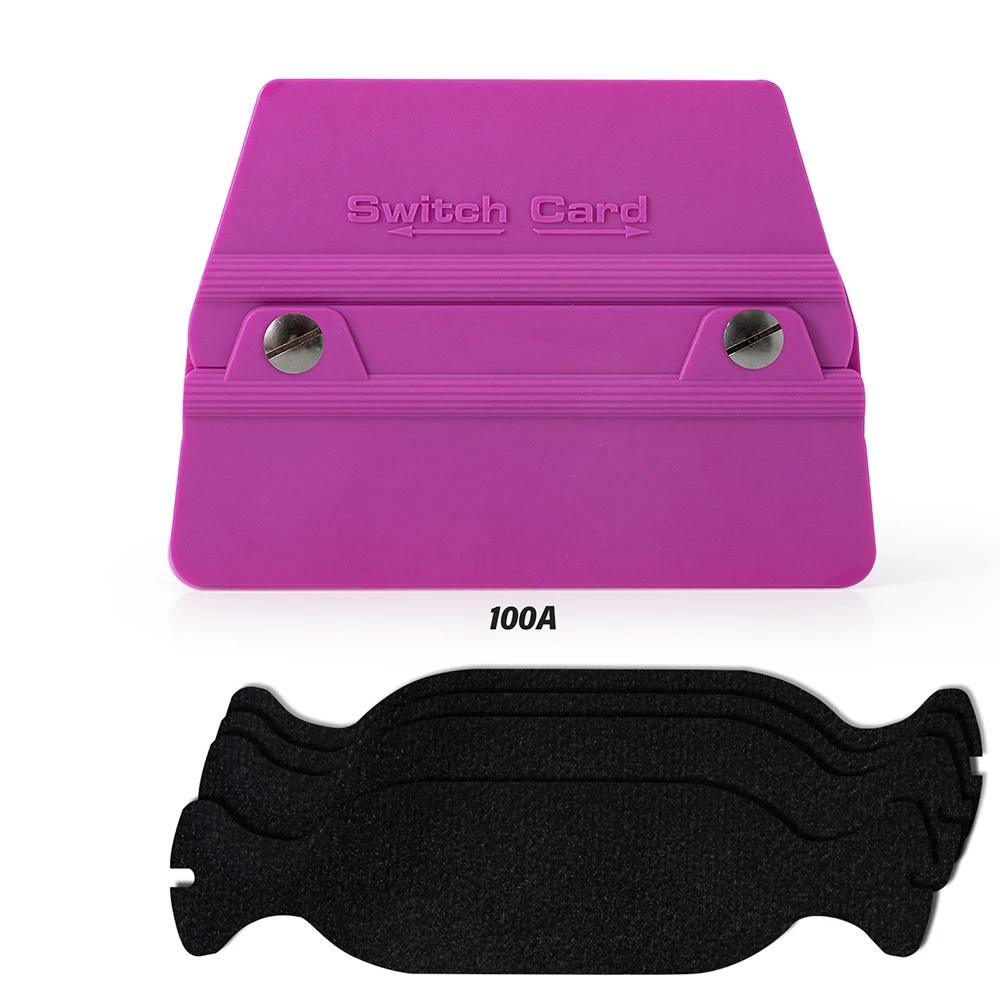 1/4PCS Carbon Fiber Wrap Squeegee With Buffer Felt Non-Scratch Car Wash ...