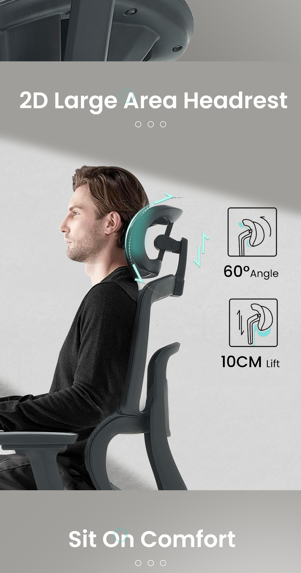 AFSR C52Max Ergonomic Gaming Chair With Leg Rest All Mesh Computer ...