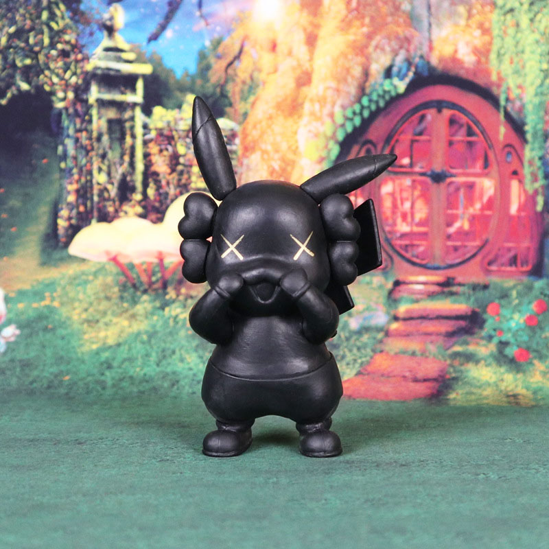 11cm Pokemon Action Figures Pikachu Cos Kaws Brian Donnelly Kawaii ...