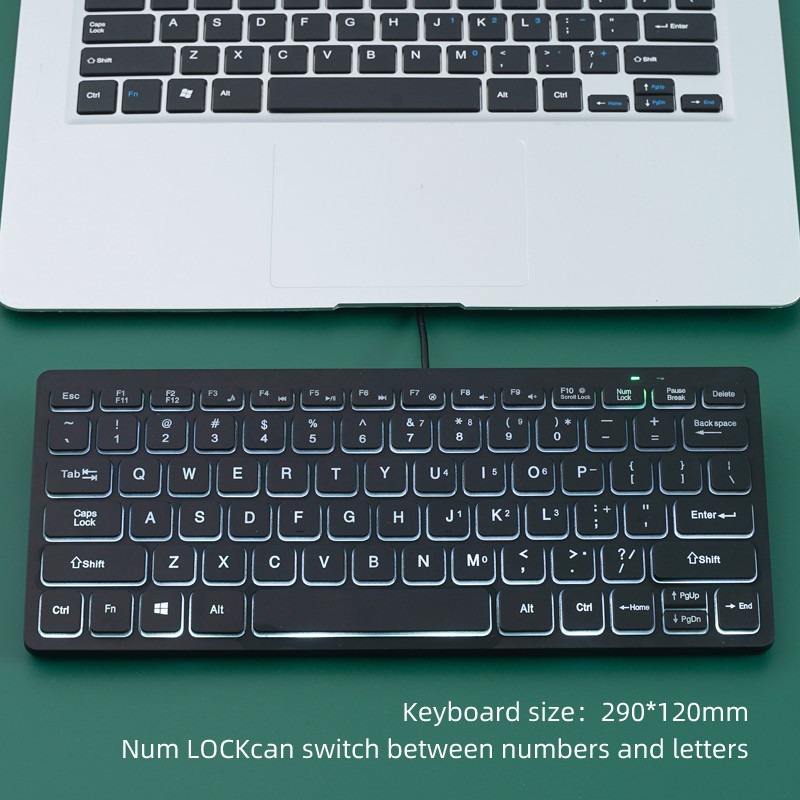 APAYADO K1000 Portable Wired Keyboard Laptop Mini Keyboard Computer ...
