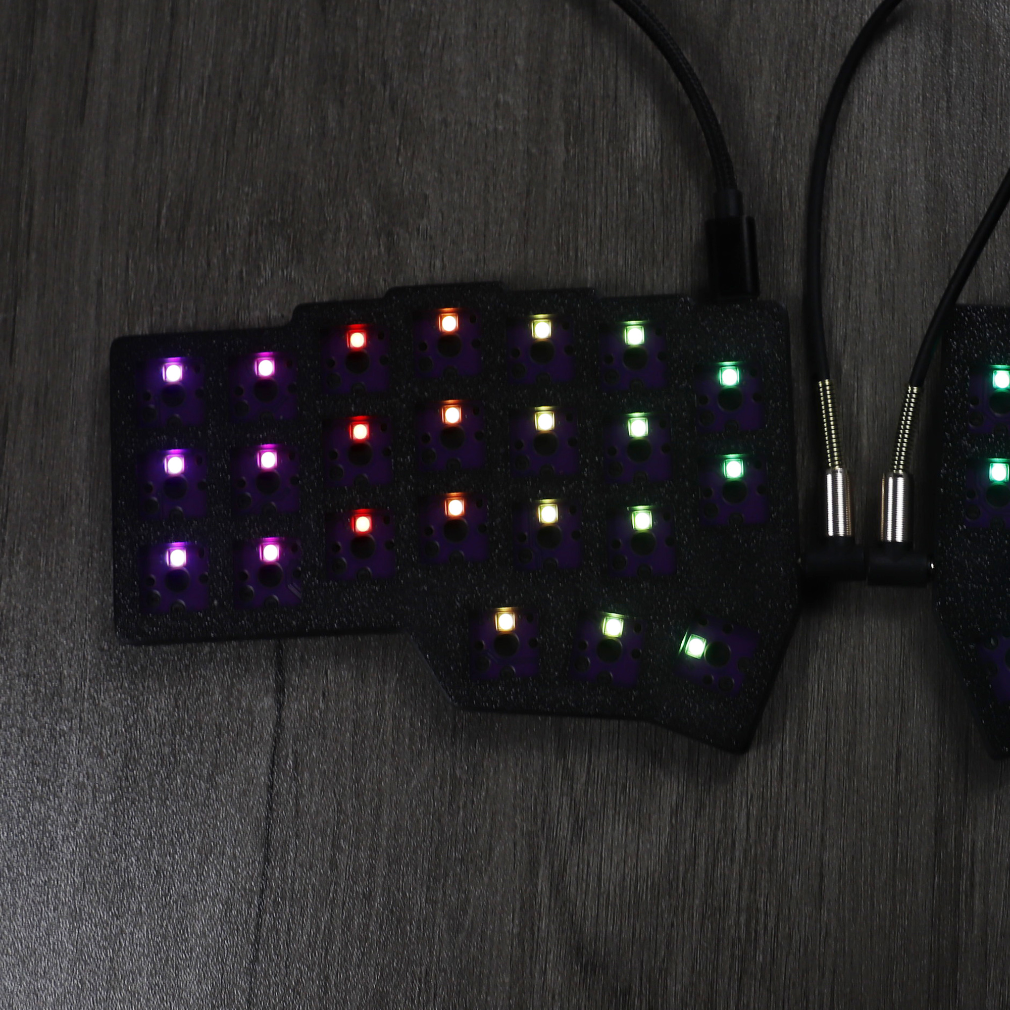 YMDK Low Profile Split 46 Keys Corne V4.1 Ergonomic Hotswappable 40% Layout 3D Print Case Wired ...