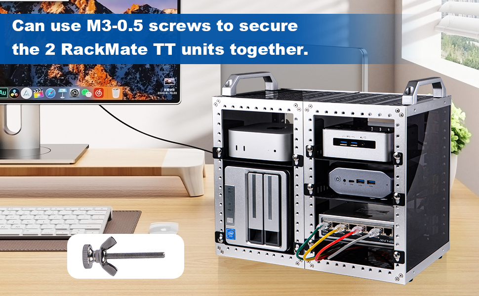 DeskPi RackMate TT Rackmount, Mini Server Cabinet for Network, Servers ...