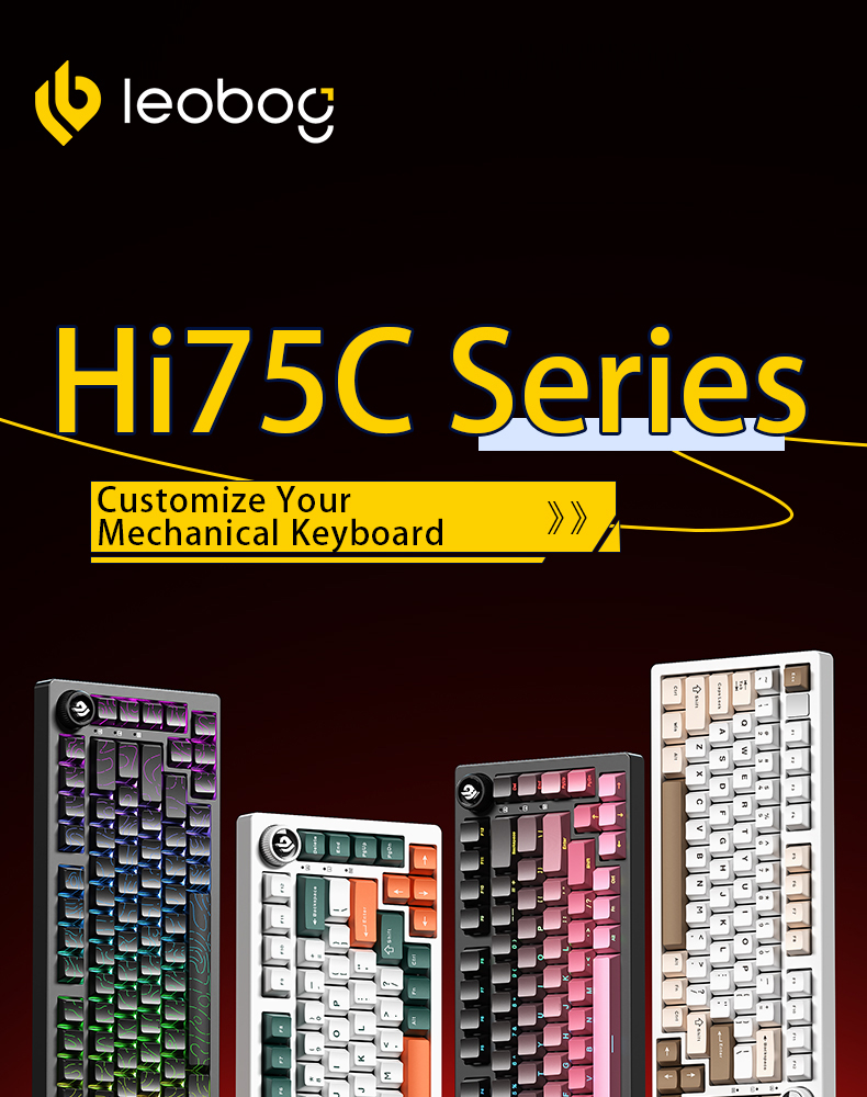 AULA LEOBOG Hi75C PRO Customized Mechanical Keyboard 81 Keys 2.4G ...