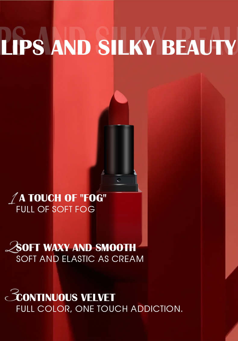 Bsimone Matte Dark Red Lipstick Waterproof Colorrose Brown Trending Lip ...