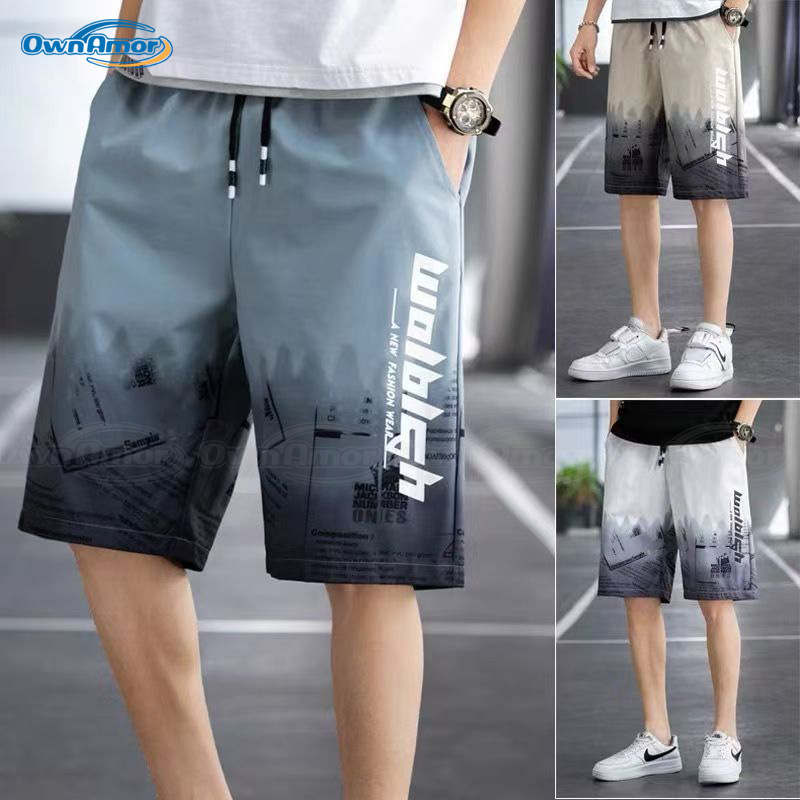 Men Sport Loose Fit Ice Silk Shorts Pants Plus Size M-8XL | Shopee Malaysia