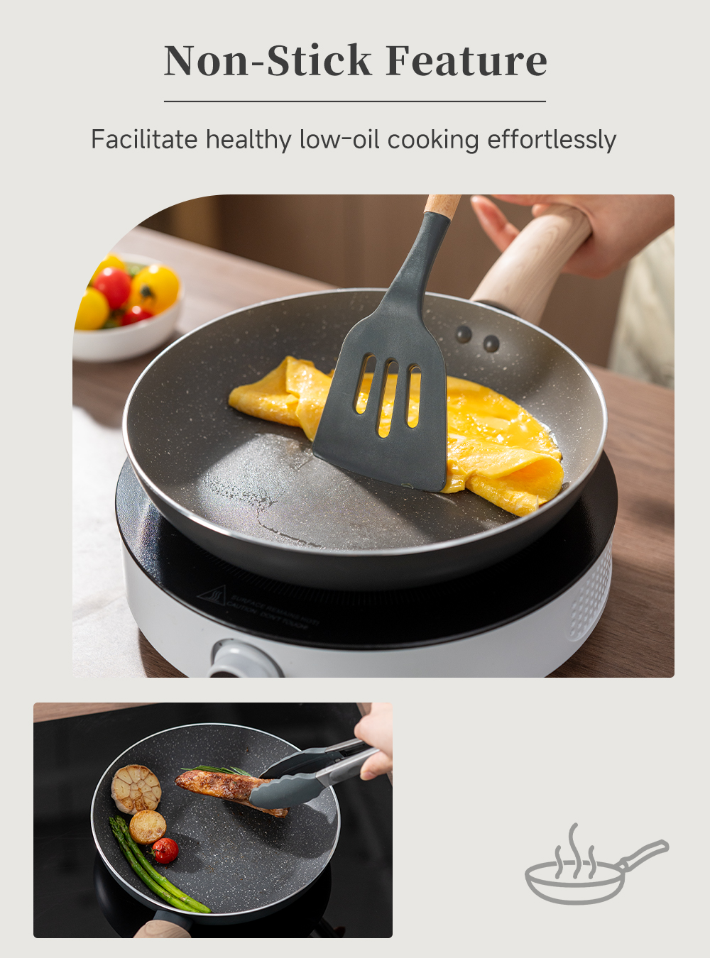 Simplus Inssa 7pcs Cookware Set丨Frying Pan Stockpot Wok Saucepan丨PFOA ...