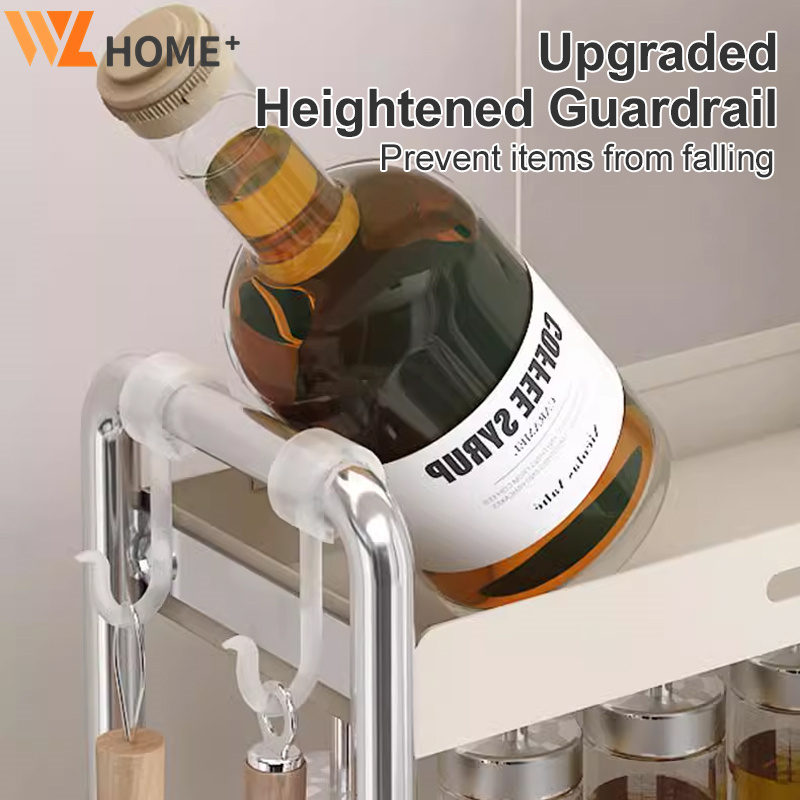 Kitchen Organizer Kitchen Spice Rack Rak Rempah Ratus Dapur Steel ...