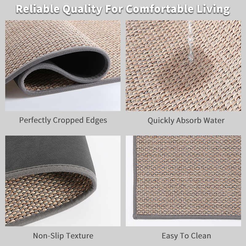 150CM Kitchen Floor mat Alas Pelapik Kaki Carpet Dapur Anti Slip Jute ...
