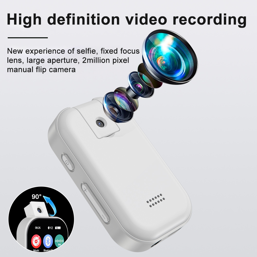 Portable Bluetooth 5.4 Hifi MP3 MP4 Player With Camera 2 Inch Touch ...