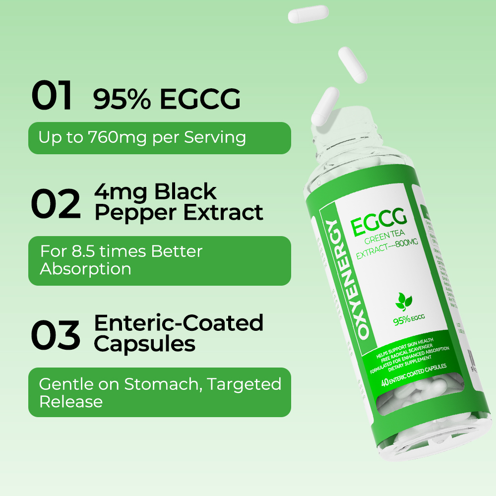 【New】Oxyenergy EGCG Green Tea Extract antioxidant supplement 750 mg ...